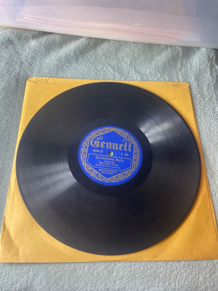 GENNETT Record 78 rpm 4666 BLUE BELLS OF SCOTLAND / ESTUDIANTINA WALTZ ...