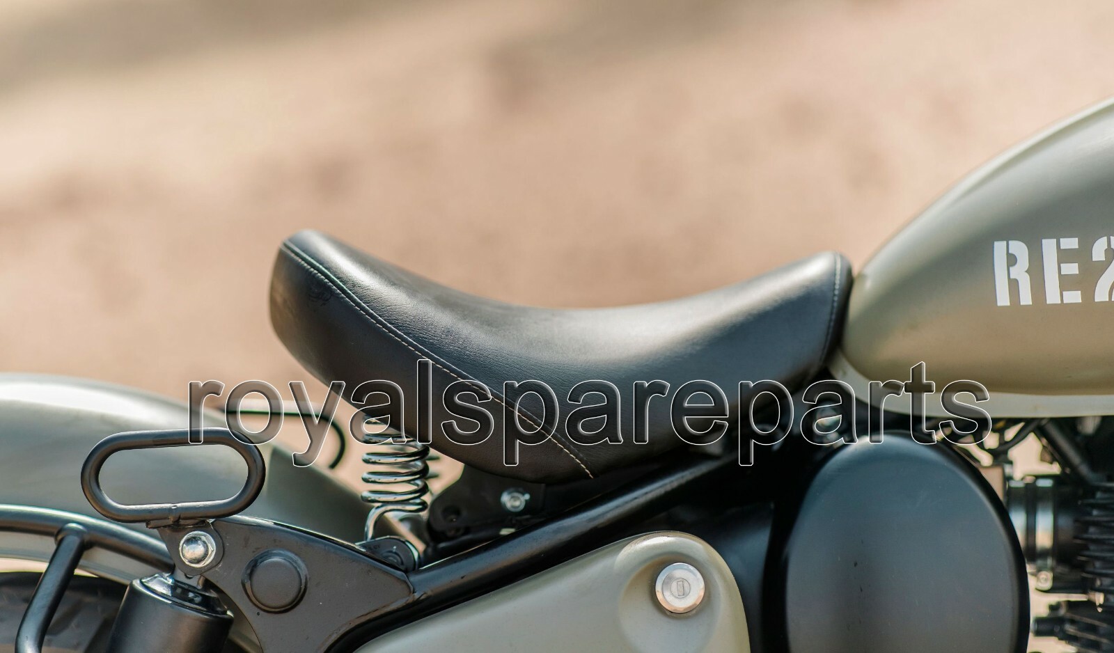 Royal Enfield Silver "Rider Seat Springs" For New Classic 350cc Reborn ...