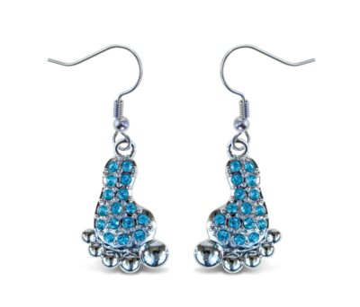 SPARKLING EARRINGS - FOOT | eBay