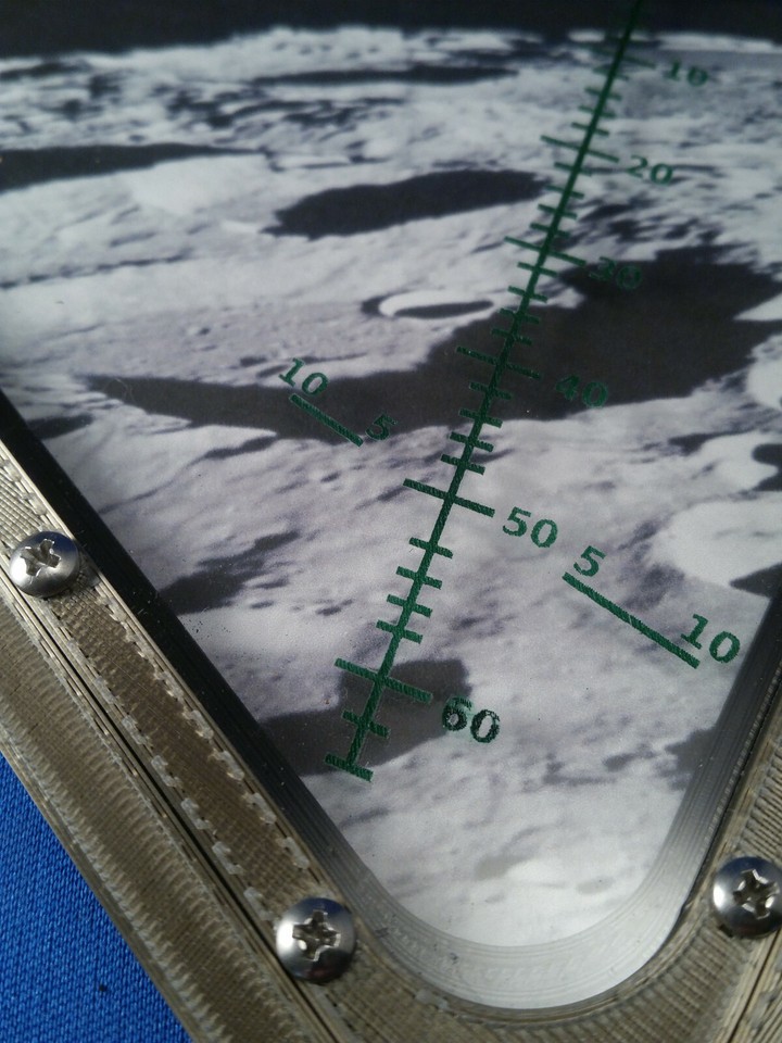 Replica Apollo 11 Lunar Module Window W/Lunar landscape - Neil ...