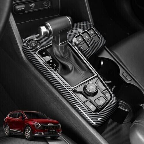 For Kia Sportage Carbon Black Center Console Gear Shift Lever Panel ...