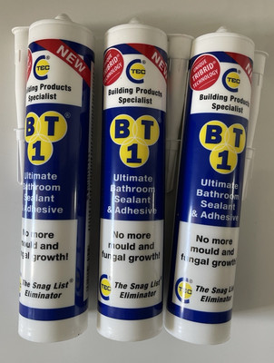 3 x c tec bt1 white ultimate Bathroom Sealant Adhesive 290ml 5060209630519 | eBay UK