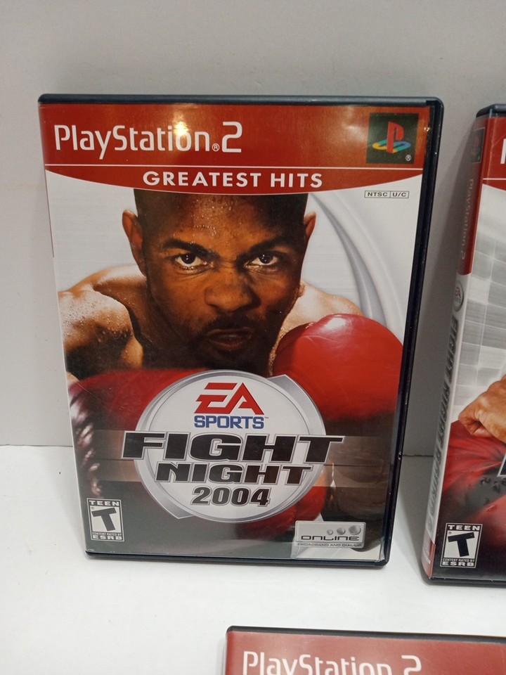 PS2 Games Lot Of 3 Fight Night - 2004 Round 2 And Round 3 EA Sports ...
