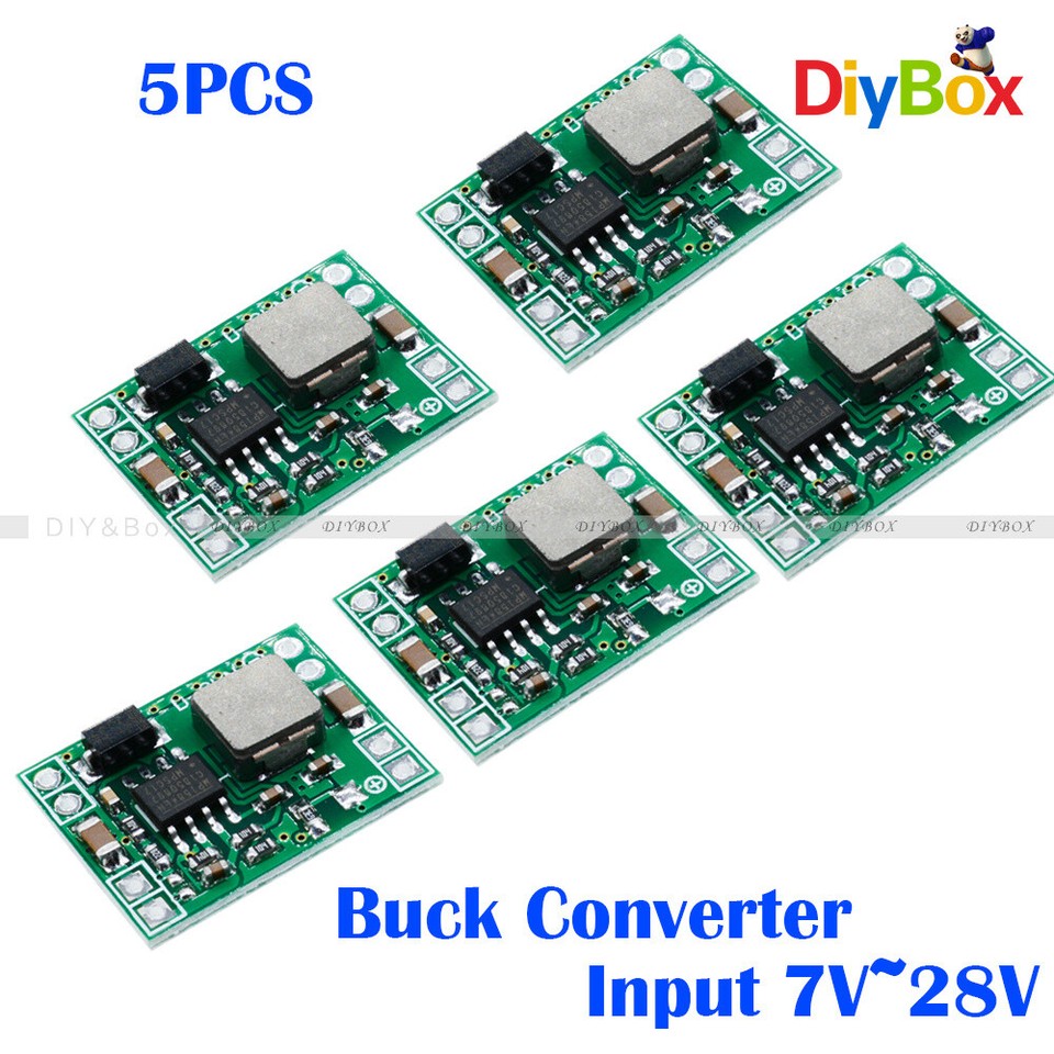 [5PCS] 5V 3A Mini Step Down Power Supply Module DC-DC Buck Converter ...