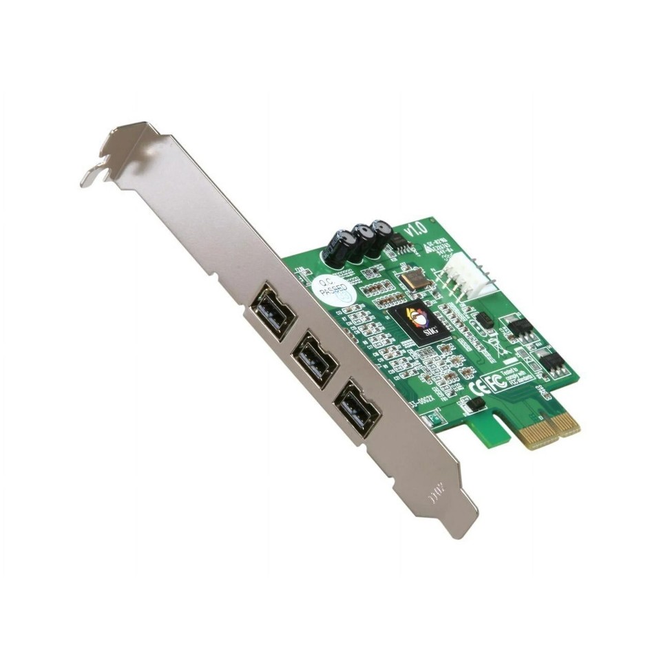 SIIG IO Card 9pin 6pin FireWire adapter 800 PCI-E RoHS Retail Model NN ...