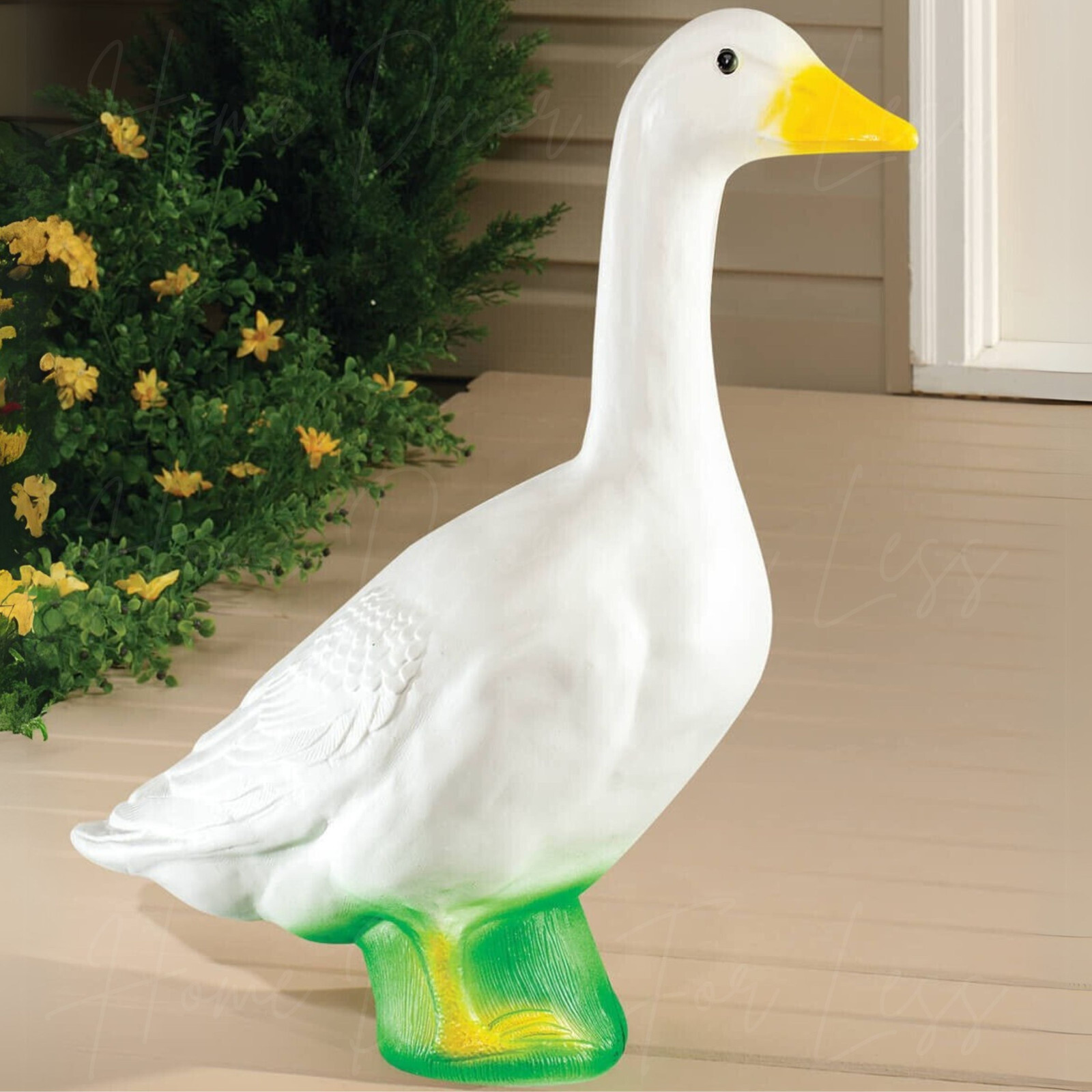 Large White 23"H Dress Up Goose Garden Statue Blow Mold Outdoor Yard ...