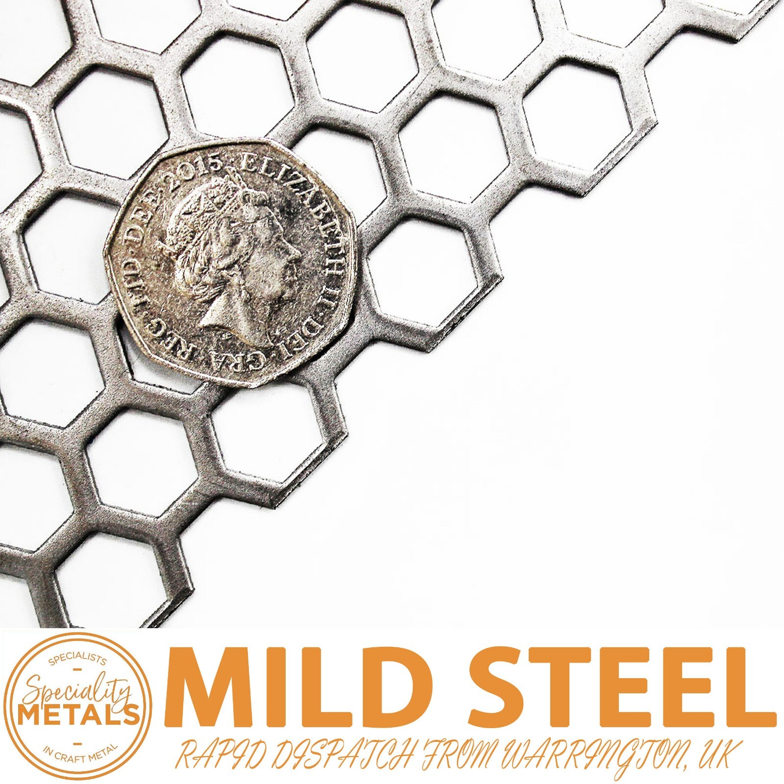 Mild Steel Hexagonal Perforated Sheet Plates | UK Made 2mm - 11mm ...