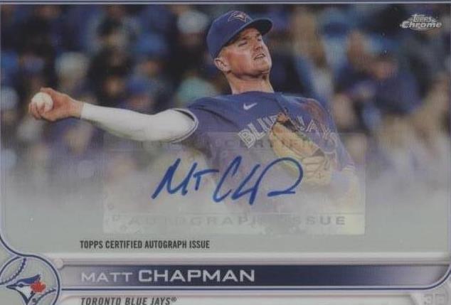 2022 Topps Chrome Update Series - Autographs Matt Chapman #AC-MC (AU ...