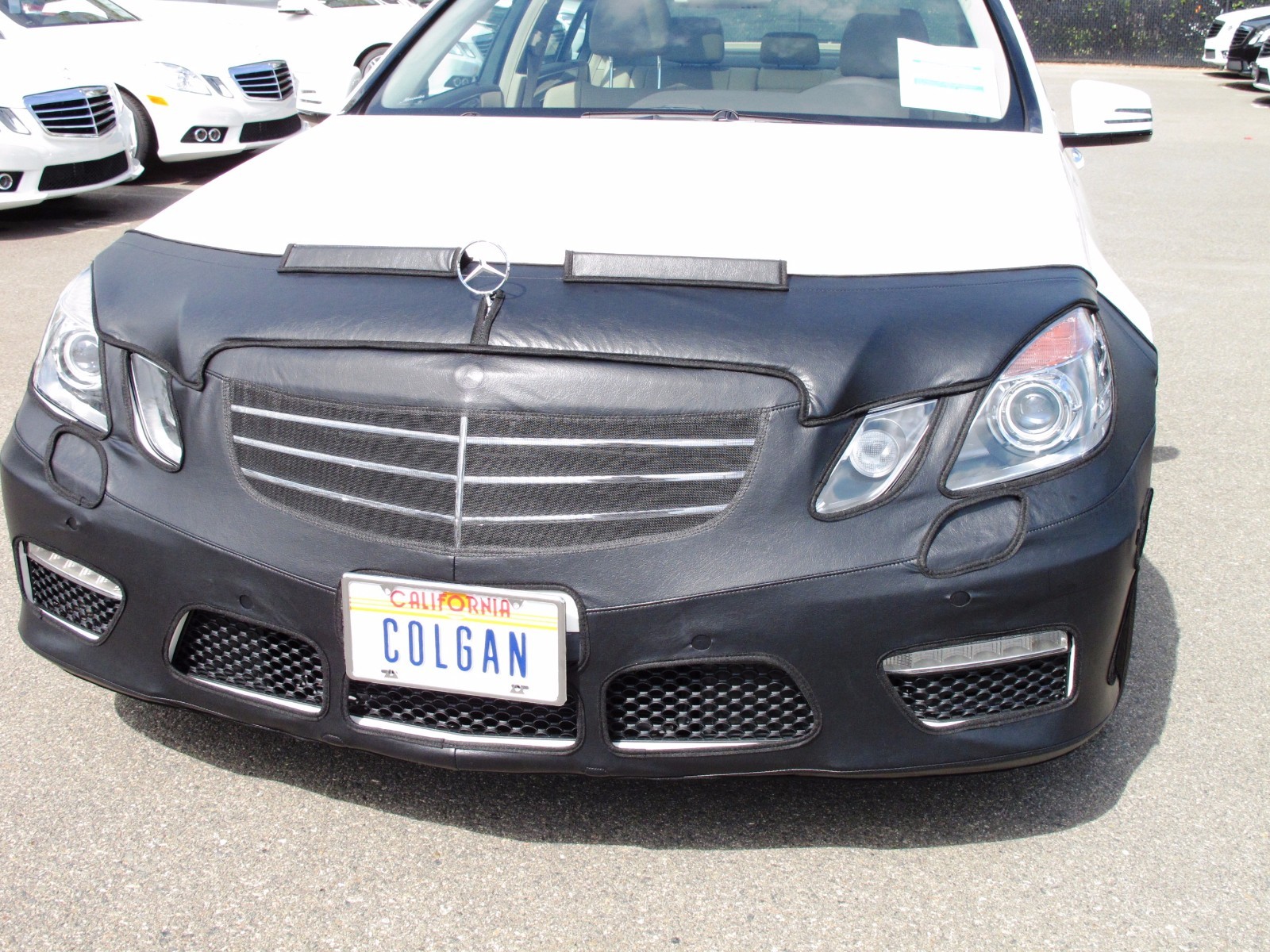 Colgan Front End Mask Bra 2pc. Fits Mercedes-Benz E63 W/Lic.Plate 2010 ...