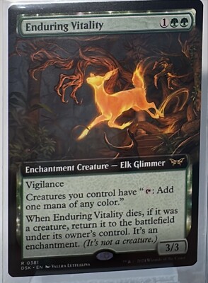 Enduring Vitality (Extended Art) - MTG - NM- Duskmourn | eBay