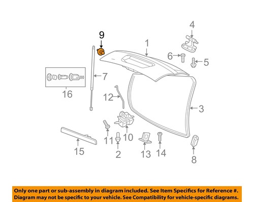CHRYSLER OEM Liftgate Tailgate Hatch-Bumper Ball Stud 6507844AA | eBay