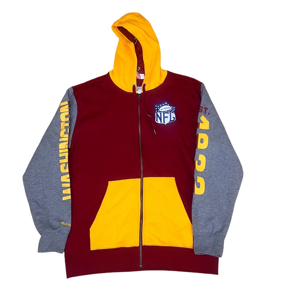 Washington Football Team Commanders Mitchell & Ness Hoodie Men Jacket ...