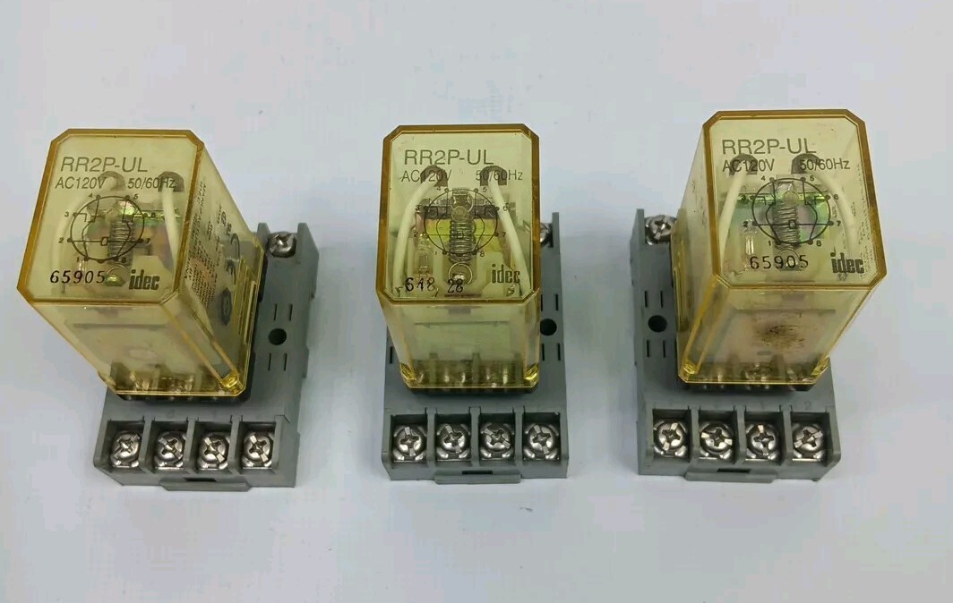 IDEC RR2P-UL AC120V 50/60Hz Relay SR2P-06 Base Lot Of 3 | eBay