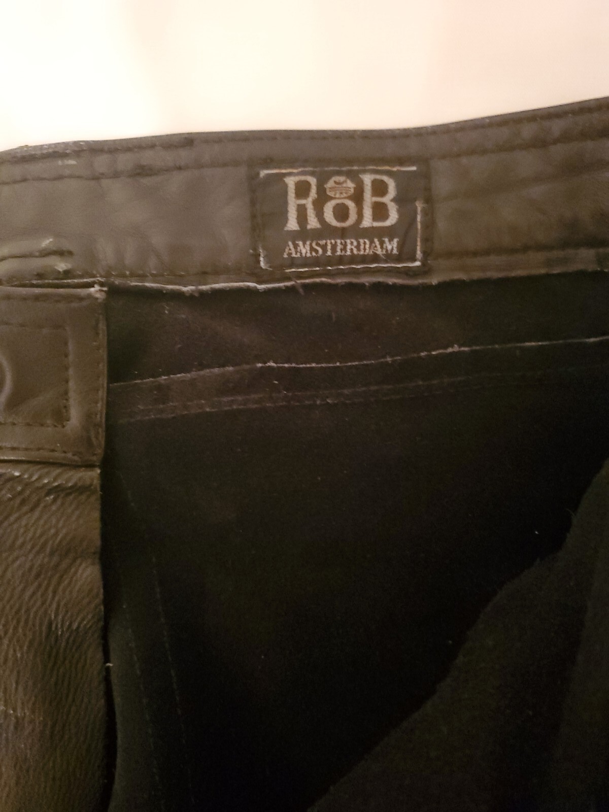 Rob Amsterdam Mens Leather Pants 30 x 32 vintage - Gem