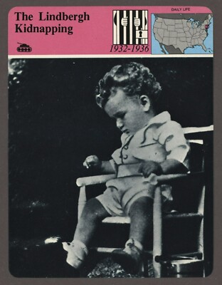 The Lindbergh Kidnapping Story of America Crime History Card | eBay