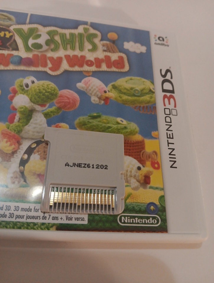 Poochy & Yoshi's Woolly World + Yarn Poochy Amiibo Nintendo 3DS ...