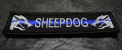 SHEEPDOG BLUE LINE TACTICAL COMBAT MILITARY 3.75 inch HOOK PATCH | eBay