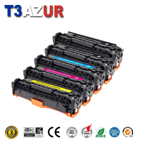 5 Toners compatibles avec HP CP1513N, CP1514N, CP1515, CB540A (125A) | eBay
