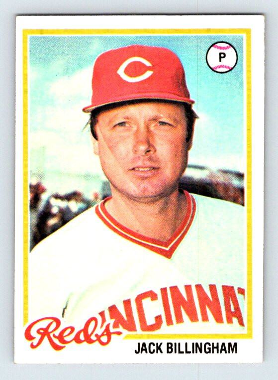 JACK BILLINGHAM Cincinnati Reds 1978 Topps Baseball Card B206 | eBay
