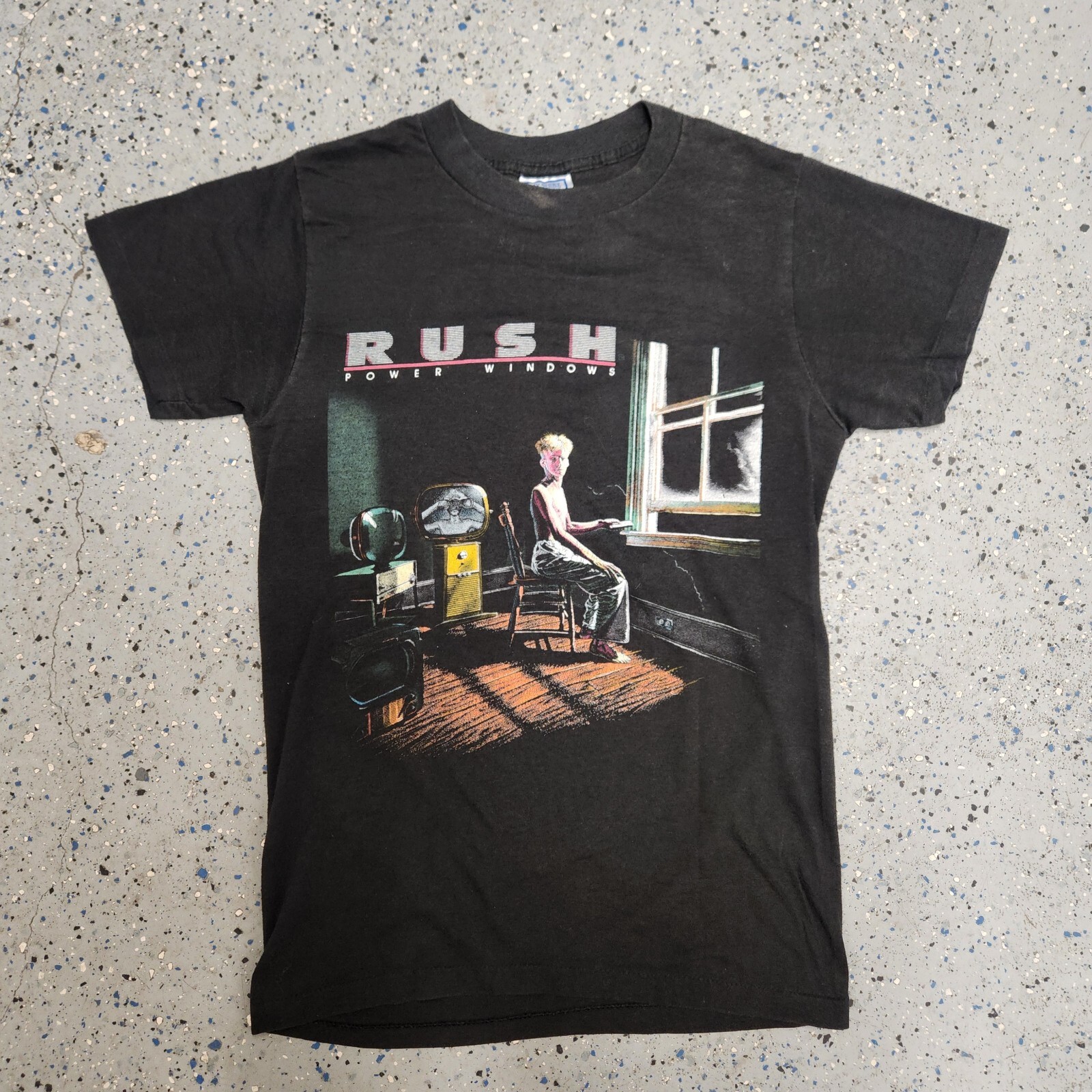 VIntage 1985/86 Rush Power Windows Tour Band T Shirt - Gem