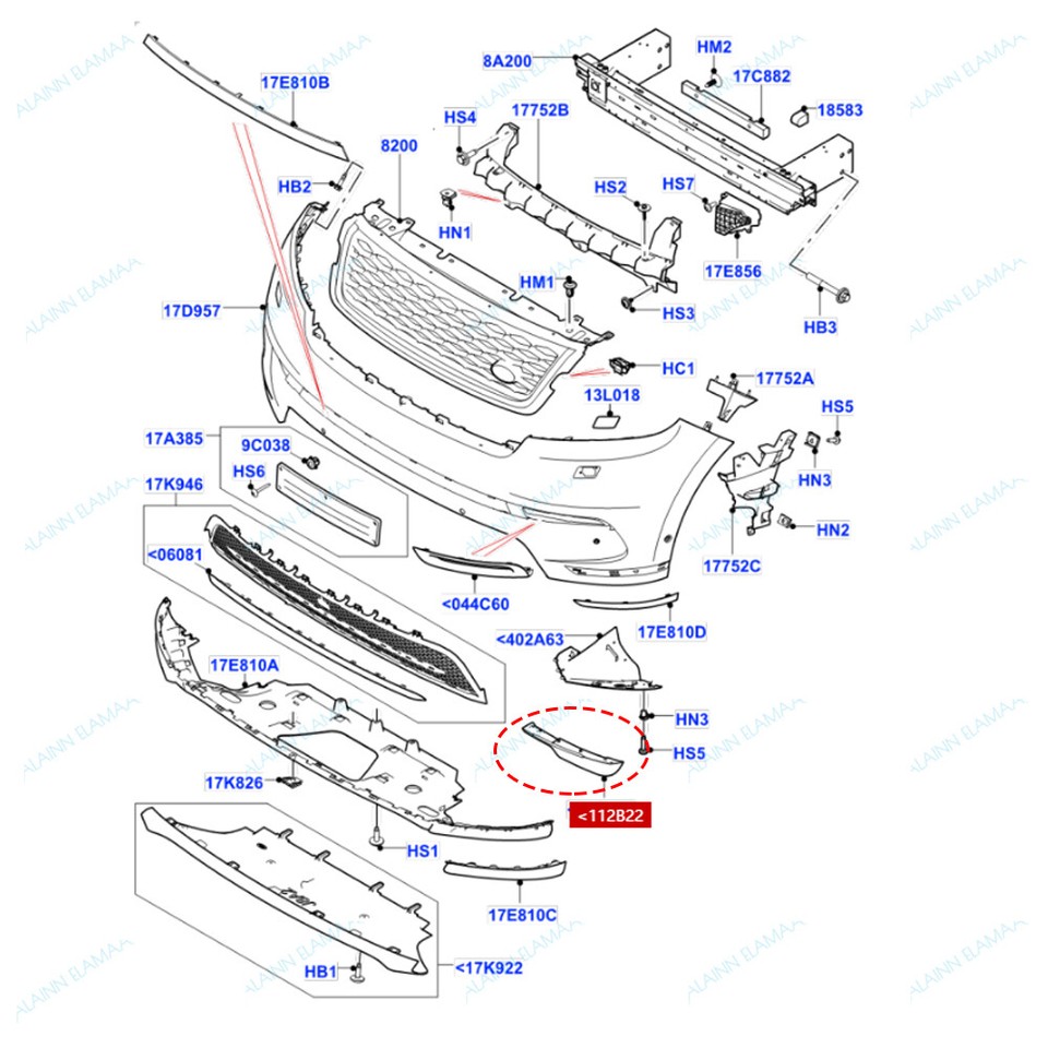 Front Bumper Air Deflector Spoiler g For Range Rover Velar SVA L560 ...
