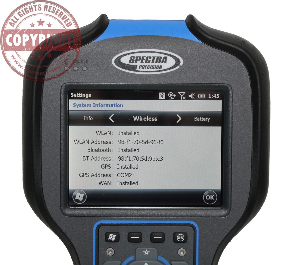 SPECTRA PRECISION RANGER 3 SURVEY PRO DATA COLLECTOR,TRIMBLE TSC3,RTK ...