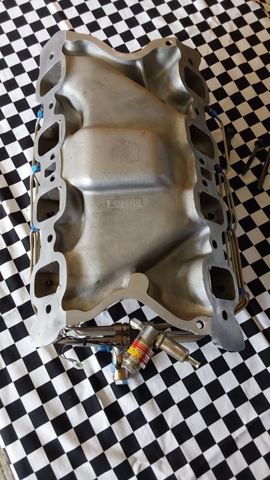 351 Cleveland NITROUS Intake Manifold KIT Blue Thunder Pantera D1ZX ...