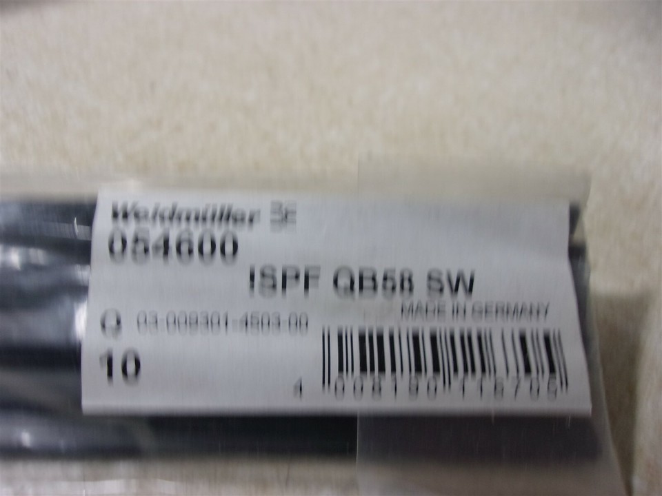 NEW Weidmuller 054600 ISPF QB58 SW, Pack of 10 *FREE SHIPPING* | eBay