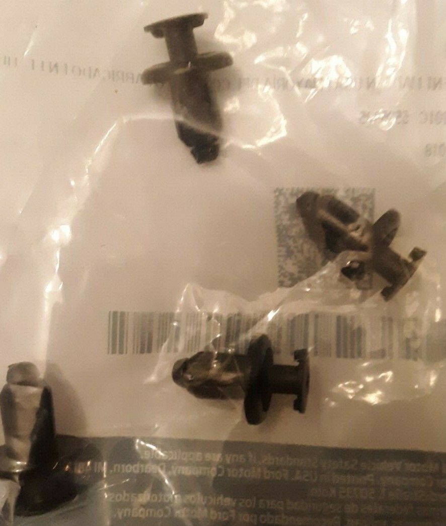 Ford OEM Fender Filler Trim Rivets W707365S300 New in package (4 pieces ...