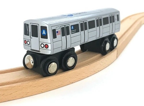 Munipals MP01-110A Wooden Subway Train New York City MTA NYC-A 8th Ave ...