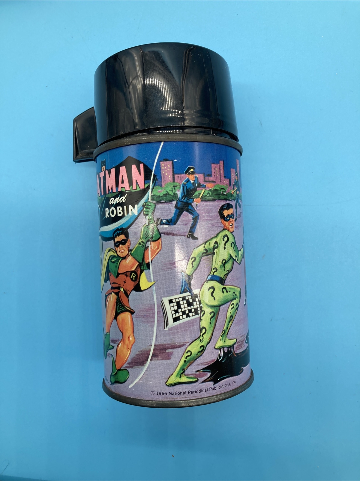 Batman And Robin Metal Lunch Box 1966 With Thermos Used | eBay