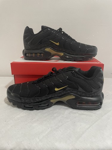 Nike TNS Black and Gold UK Size 8 brand new with box never worn | eBay UK