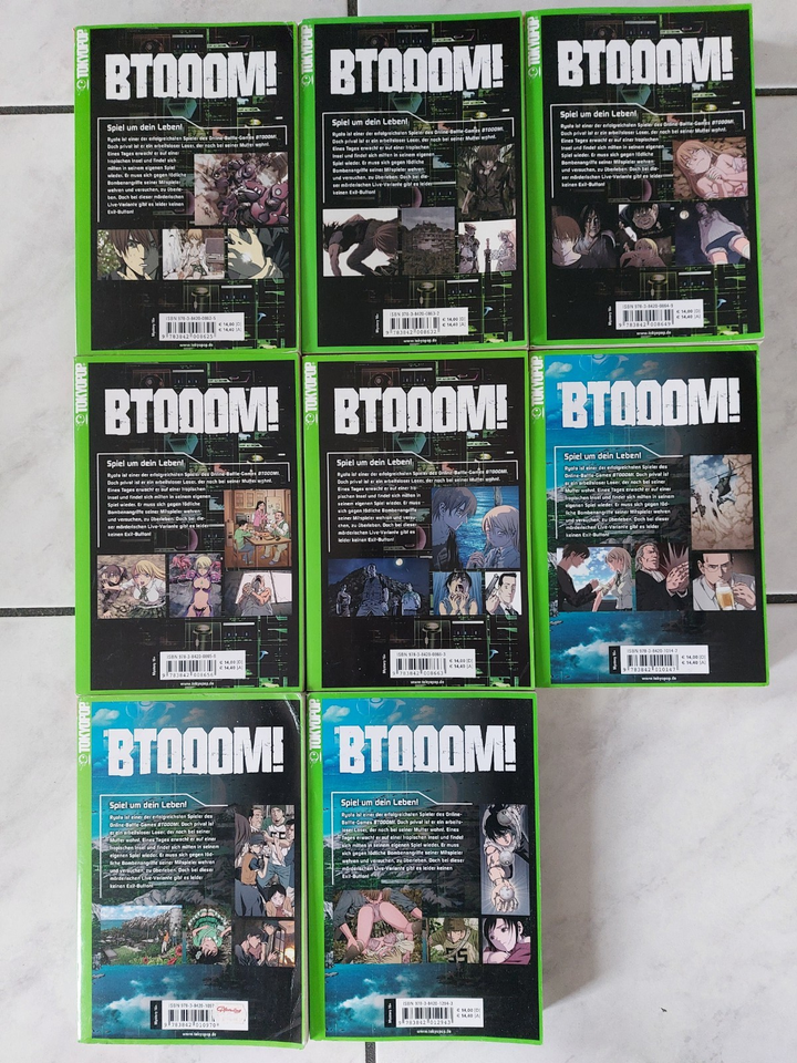 Btooom! Manga Junya Inoue Band 1-8 Tokyopop Deutsch | eBay.de