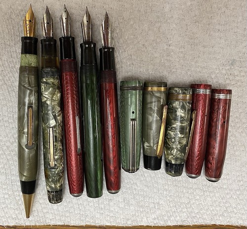 Lot Of 5 Bladder Ink Fountain Pens 3 Easterbrook, 1 Gridium Tipped, 1 DoWrite | eBay