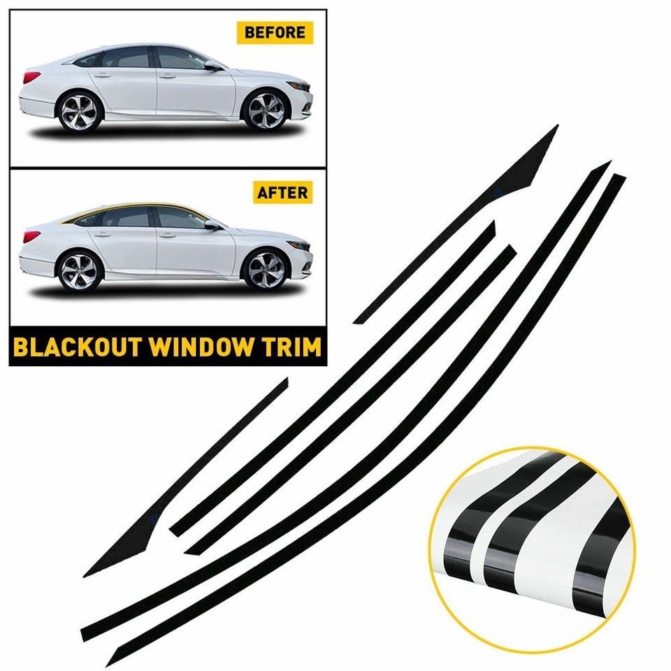 Chrome Delete Blackout for Overlay Honda 2018-22 Accord Lower Side Door ...