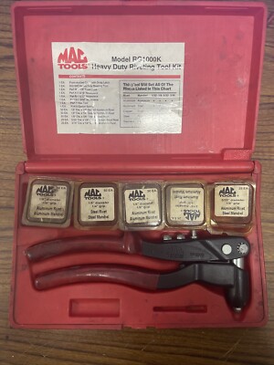 Mac Tools Riveting Tool Kit RG1000K USA Made Rivet Rivets Tool | eBay