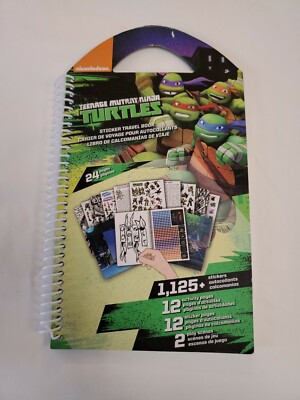 Teenage Mutant Ninja Turtles Sticker Travel Book W/Handle 1,125 ...