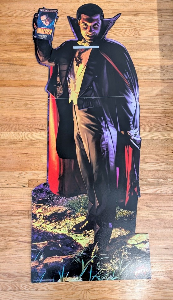 VTG 1999 DRACULA Blockbuster Life Size 72" Cardboard Cutout Double ...