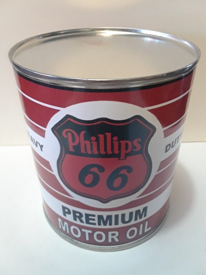 Vintage Phillips 66 Motor Oil Can 1 qt. - ( Re-pop Collectible ) | eBay