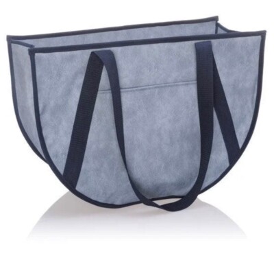 Thirty One Round Utility Tote Denim Distressed New | eBay