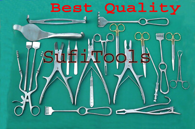 Basic Major Orthopedic Set Scissors, Forceps, Bone Rongeurs Surgical ...