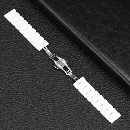 18mm 20mm 22mm Black White Ceramic Watch Strap Bracelet Universal Watch ...