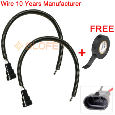 Wire Pigtail Male Extension 9005 Two Harness Bulb Headlight H ...