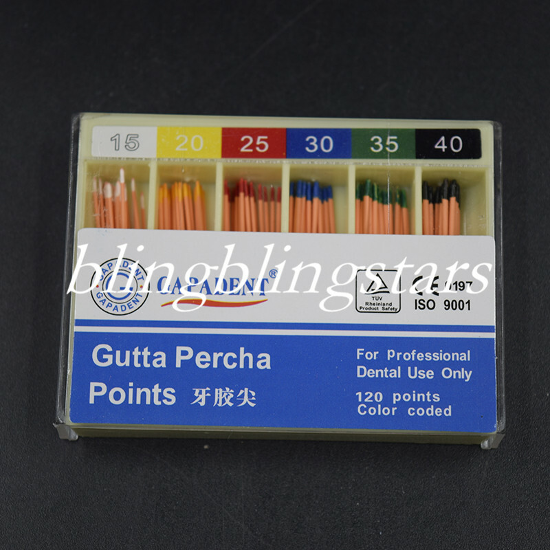 120 Pcs Dental Gutta Percha Absorbent Paper Points Endodontic GAPADENT ...