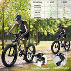 Outroad Fat Tire Mountain Bike with 26 Inch Wheels, 21 Speed with High ...