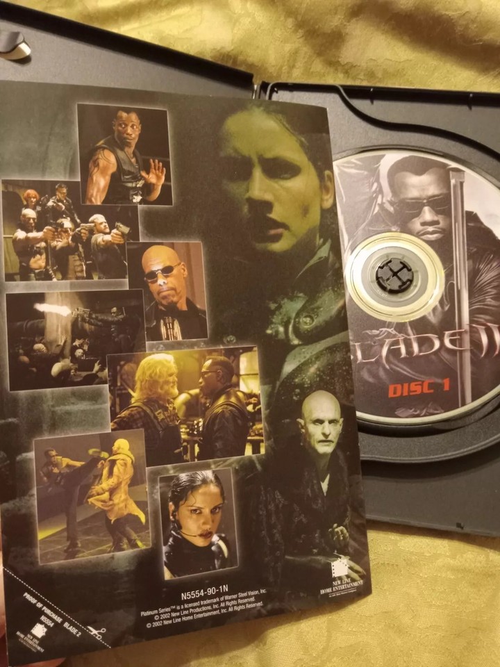 Lot Of 3-Blade, Blade II, Blade Trinity. DVD. With Mini Comic -Wesley ...