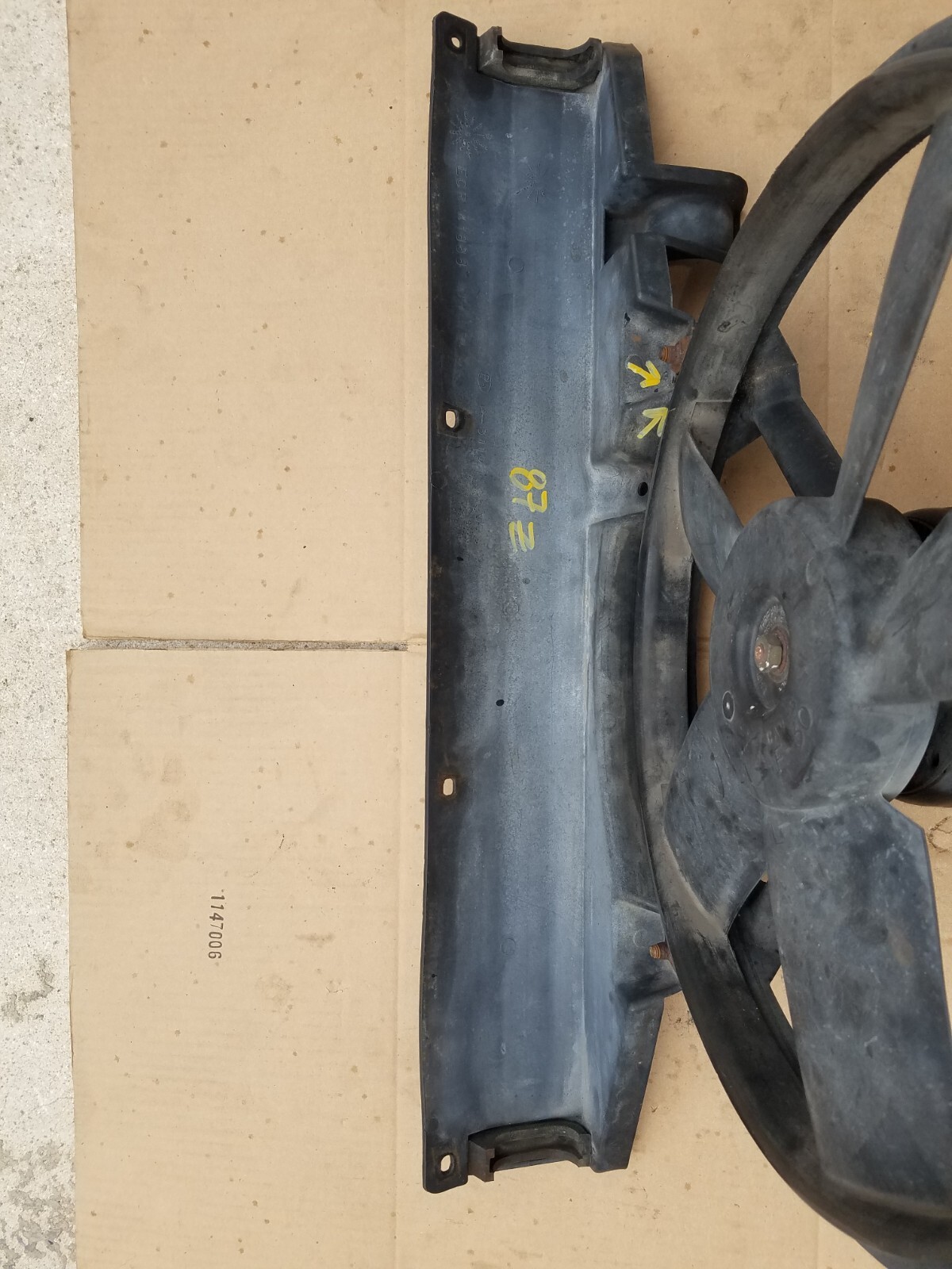 85-92 TPI TBI Camaro Firebird Single Cooling Fan Assembly Upper Bracket ...