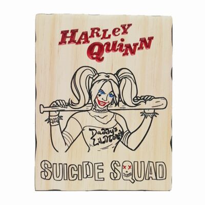 Harley Quinn 3 - Timber Sign | eBay Australia