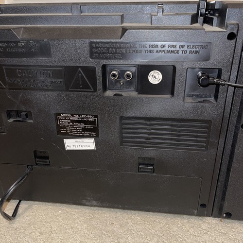 1980s LASONIC LPC-990 VINTAGE BOOMBOX HIGH FIDELITY DETACHABLE SPEAKERS ...