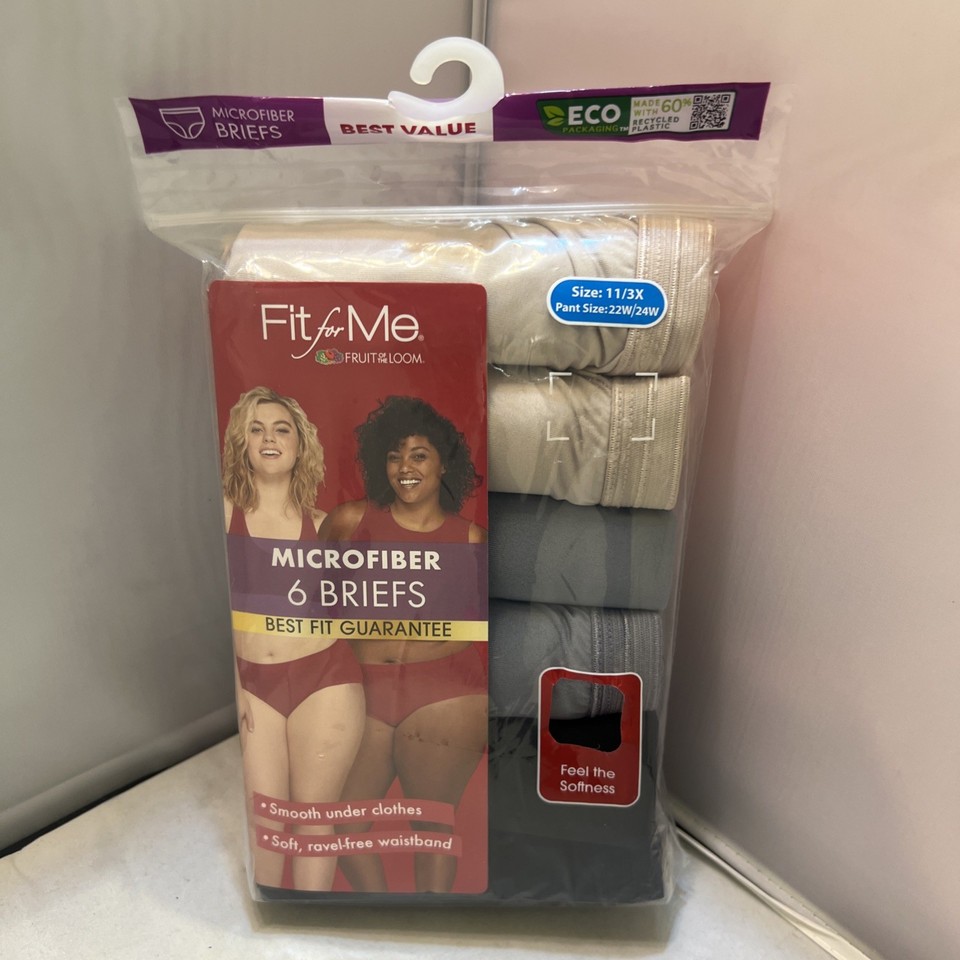 Fit for Me Women Microfiber Briefs Underwear Fruit of he Loom | eBay